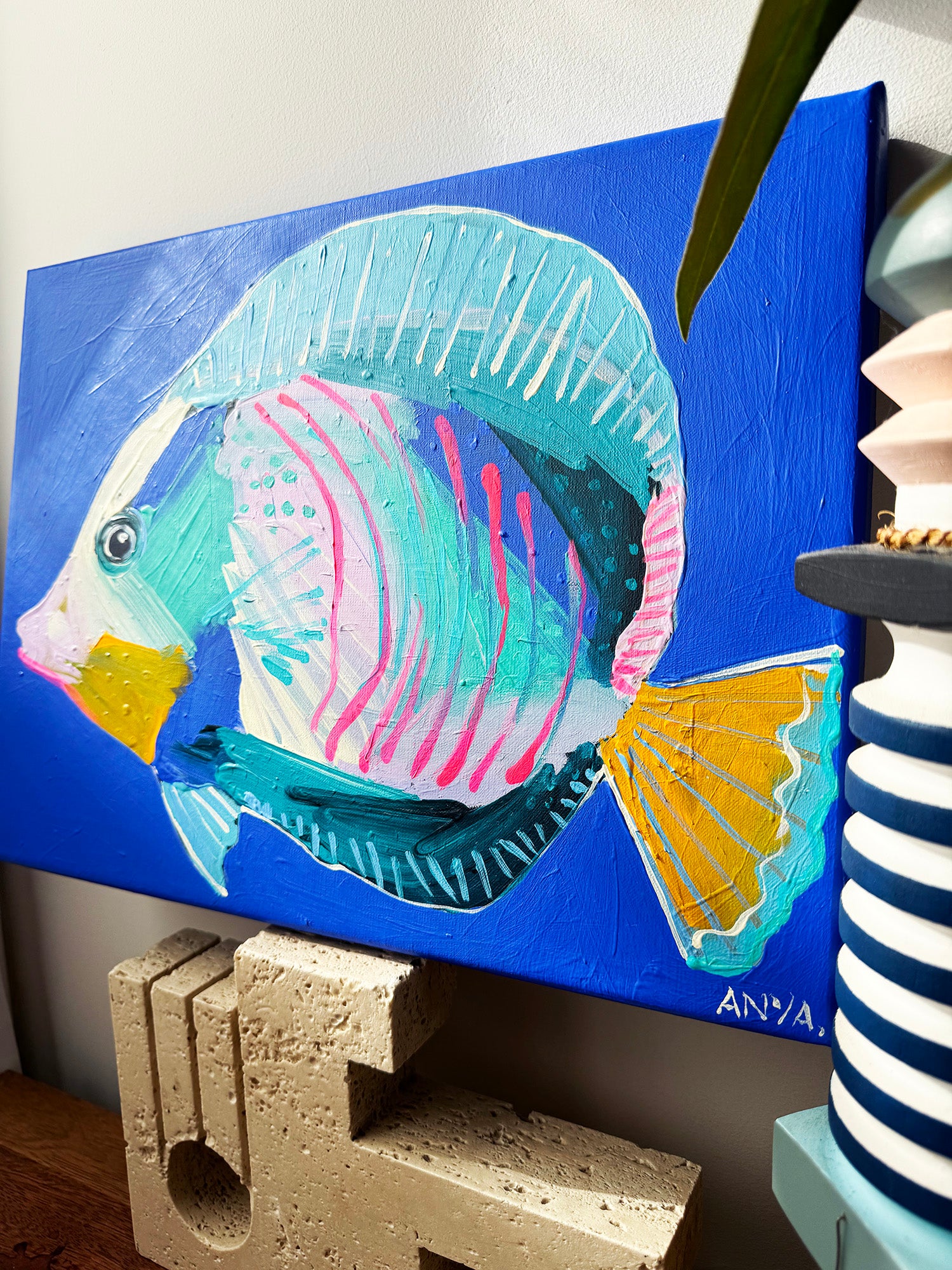 Paintings | Fish Four | Anya Brock